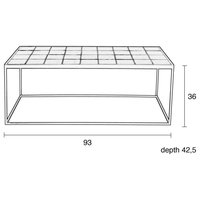 Green Tile Top Coffee Table | Zuiver Glazed - Industrial - Coffee ...