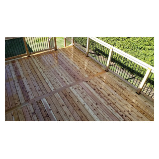 14'x20' Western Red Cedar Deck - Modern - Deck - Ottawa - by Mjolnir ...
