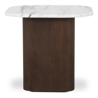 Dash End or Side Table, White - Transitional - Side Tables And End ...