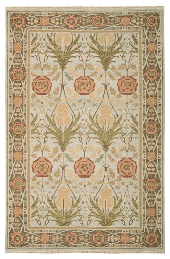 Nourison Nourmak Light Green Area Rug, 3'10"x5'10" - Craftsman - Area ...