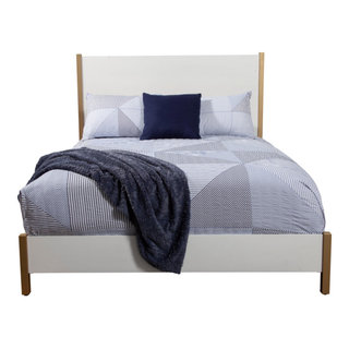 Madelyn Panel Bed, Full - Contemporary - Panel Beds - by Alpine ...
