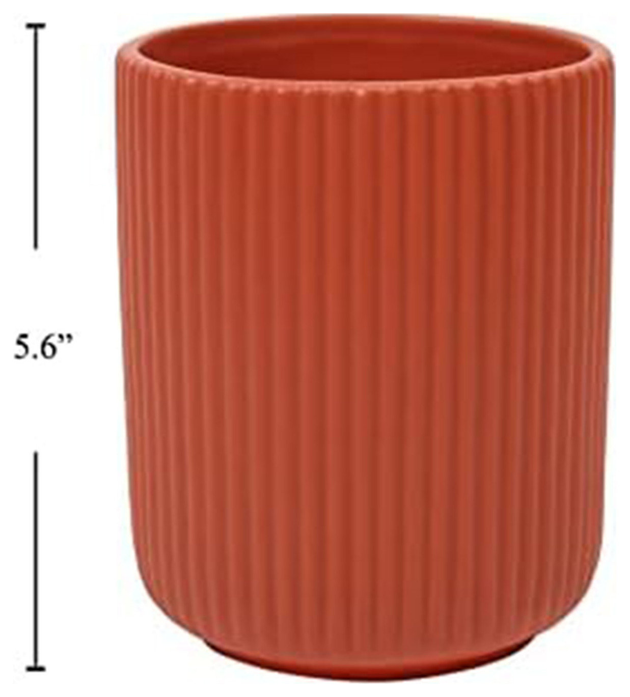 Truu Design Red Ceramic Planter Vase - Contemporary - Indoor Pots And ...