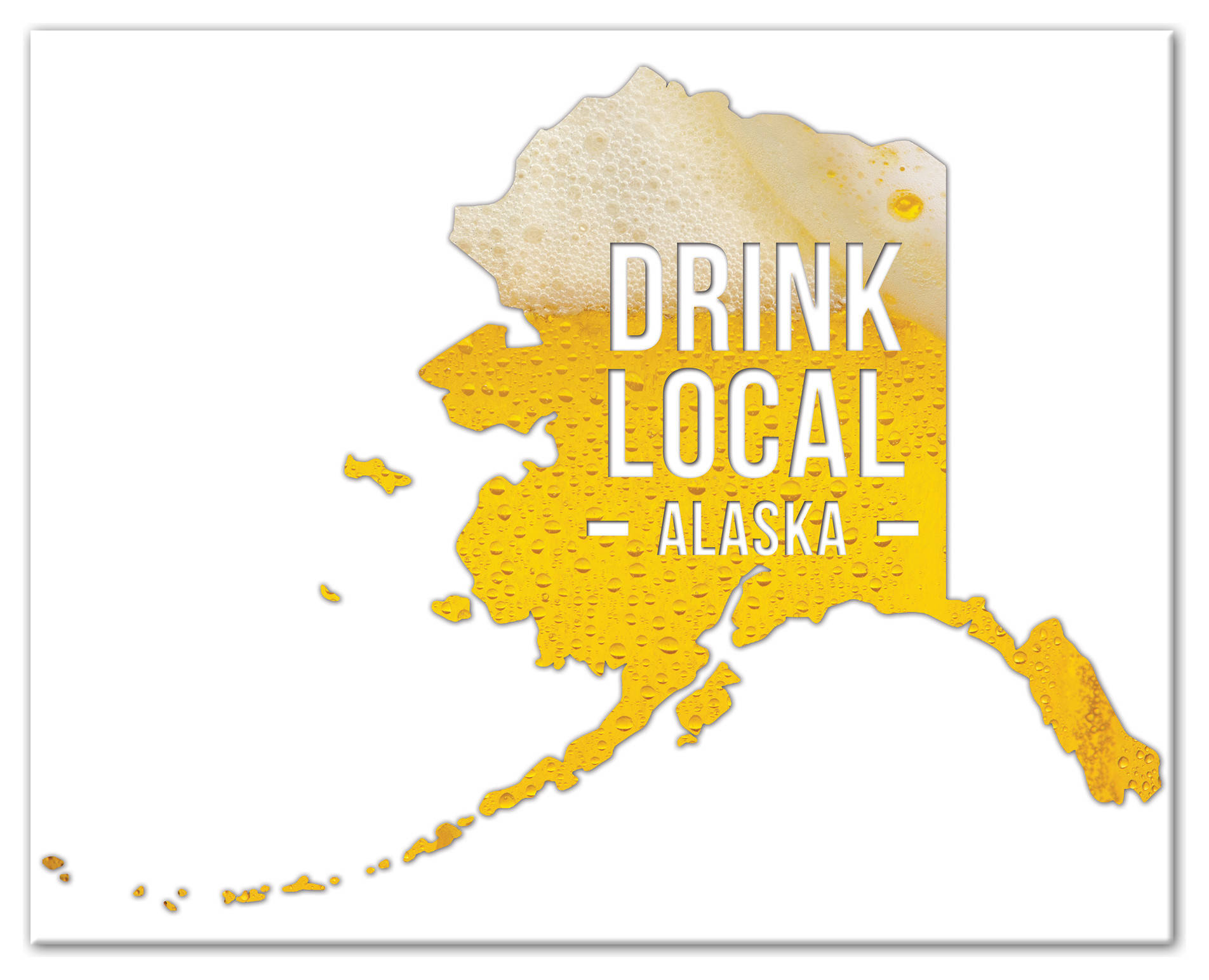 Alaska Drink Local Beer Wall Art - Contemporary - Prints And Posters ...