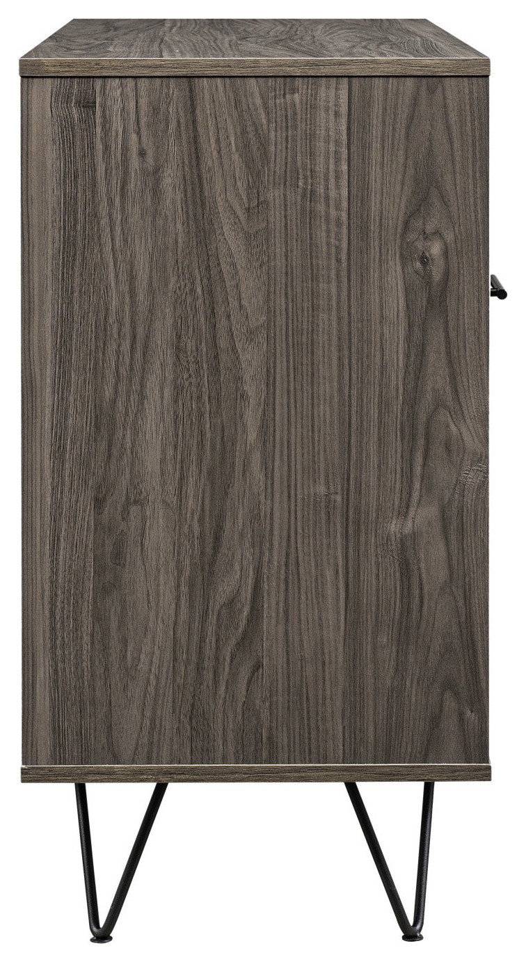 Mid Century Modern Console Table, Spacious Compartments & 2 Drawers ...