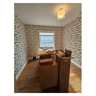 Office wallpaper installation Frisco, TX - Eclectic - Home Office ...