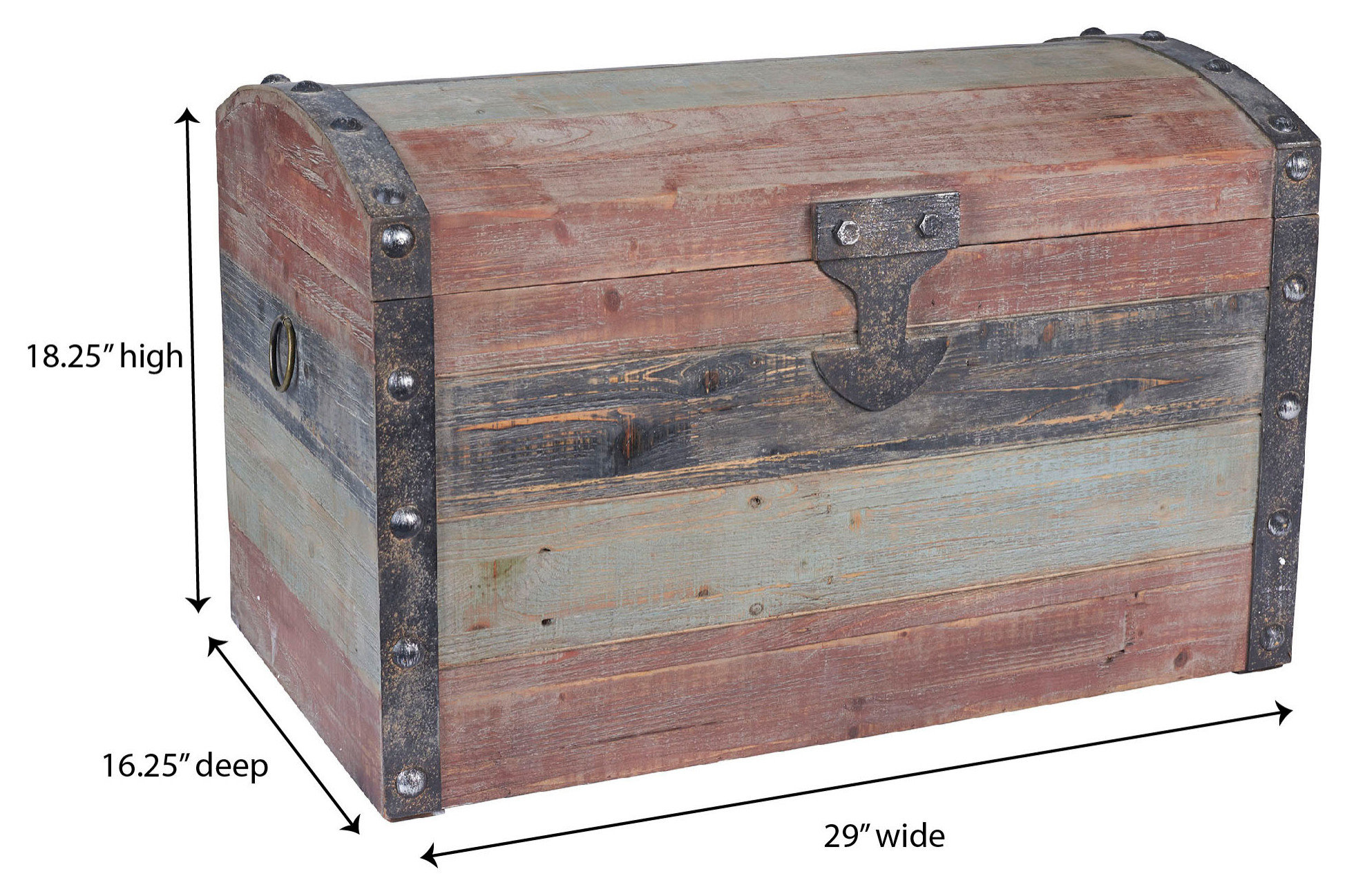Large Wooden Storage Trunk - Farmhouse - Decorative Trunks - by ...