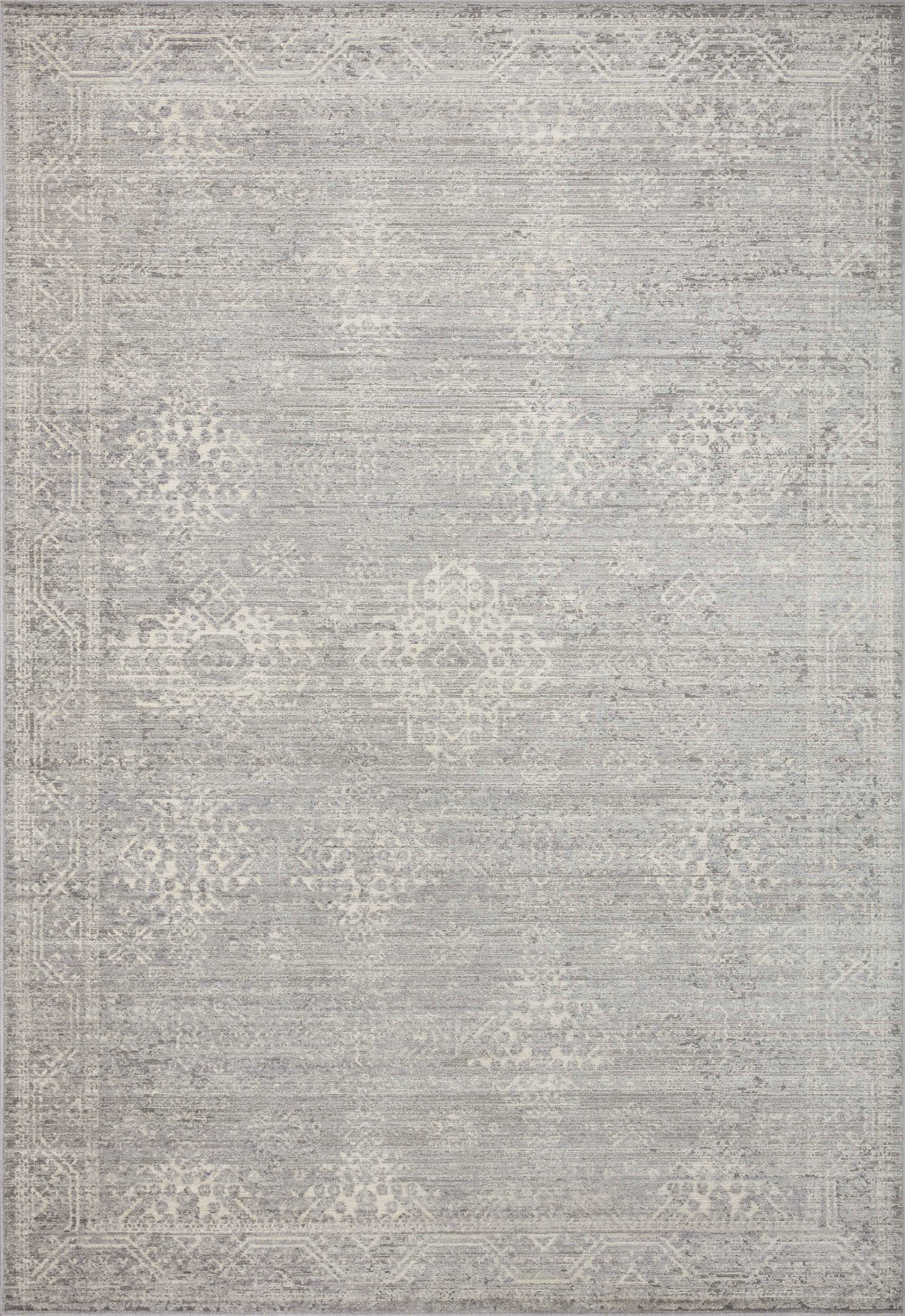 Loloi Indra Silver / Ivory Area Rug, 2'-6" x 10'-0" - Contemporary ...