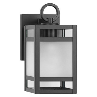 Parrish 1-Light Outdoor Wall Lantern, Matte Black - Transitional ...