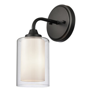 Innovations 342-1W-BK-CLW-LED Fairbank 1 Light 5.125" Vanity Light ...