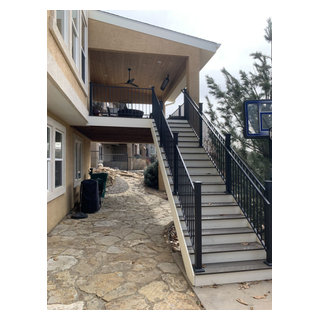 New Composite Deck with Shed Roof Style Deck Cover and Closed Deck ...