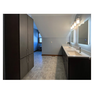 Kids Bathroom Update with Medallion Apollo Dockside Stain Vanity ...