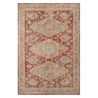 Loloi Gaia Gaa-02 Traditional Rug, Gold and Brick, 11'6"x15'5 ...