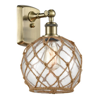 Ballston Farmhouse Rope Wall Sconce - Beach Style - Wall Sconces - by ...