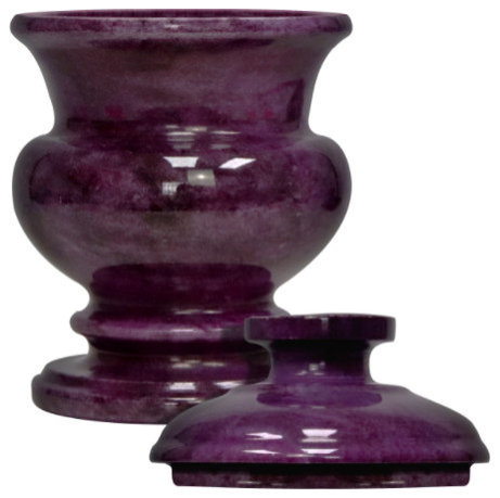 Small Purple Jar with lid - Contemporary - Jewelry Boxes And Organizers ...