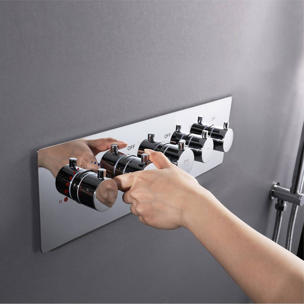 Fontana Shower Four Function Shower Mixer Thermostatic Valve ...