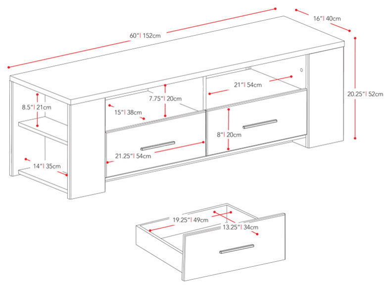 Bromley 60" TV and Component Bench, Ravenwood Black - Transitional ...