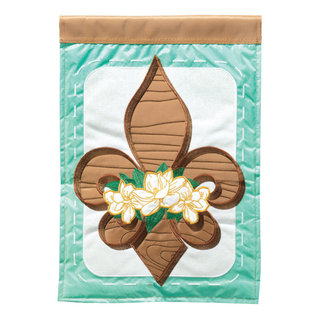 Flag Fleur-De-Lis Magnolia 13x18 - Traditional - Flags And Flagpoles ...