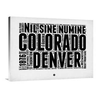 "Denver Word Cloud 2" Fine Art Print, 40" x 30" - Modern - Prints And ...