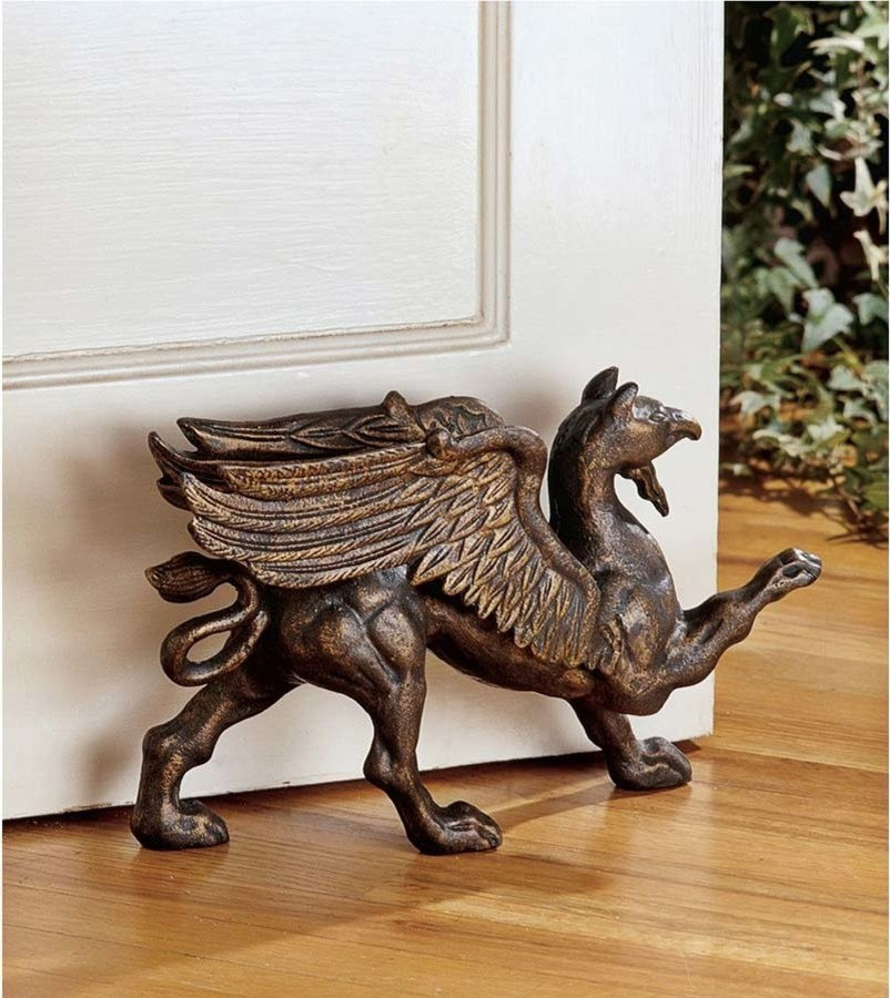 Growling Griffin Door Stops, Set of 2 - Contemporary - Decorative ...