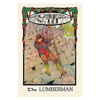 The Lumberman, 20" x 30" - Traditional - Prints And Posters - by ...