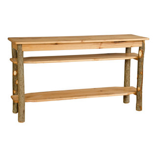 Hickory Log TV Stand - Rustic - Entertainment Centers And Tv Stands ...