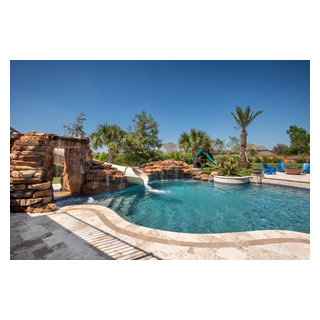 Second Floor Slide - Traditional - Pool - Houston - by Tipton Spires ...