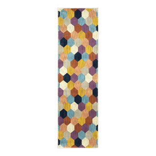 Oriental Weavers XANADU 093W6 Contemporary Multi-colored Runner Area ...
