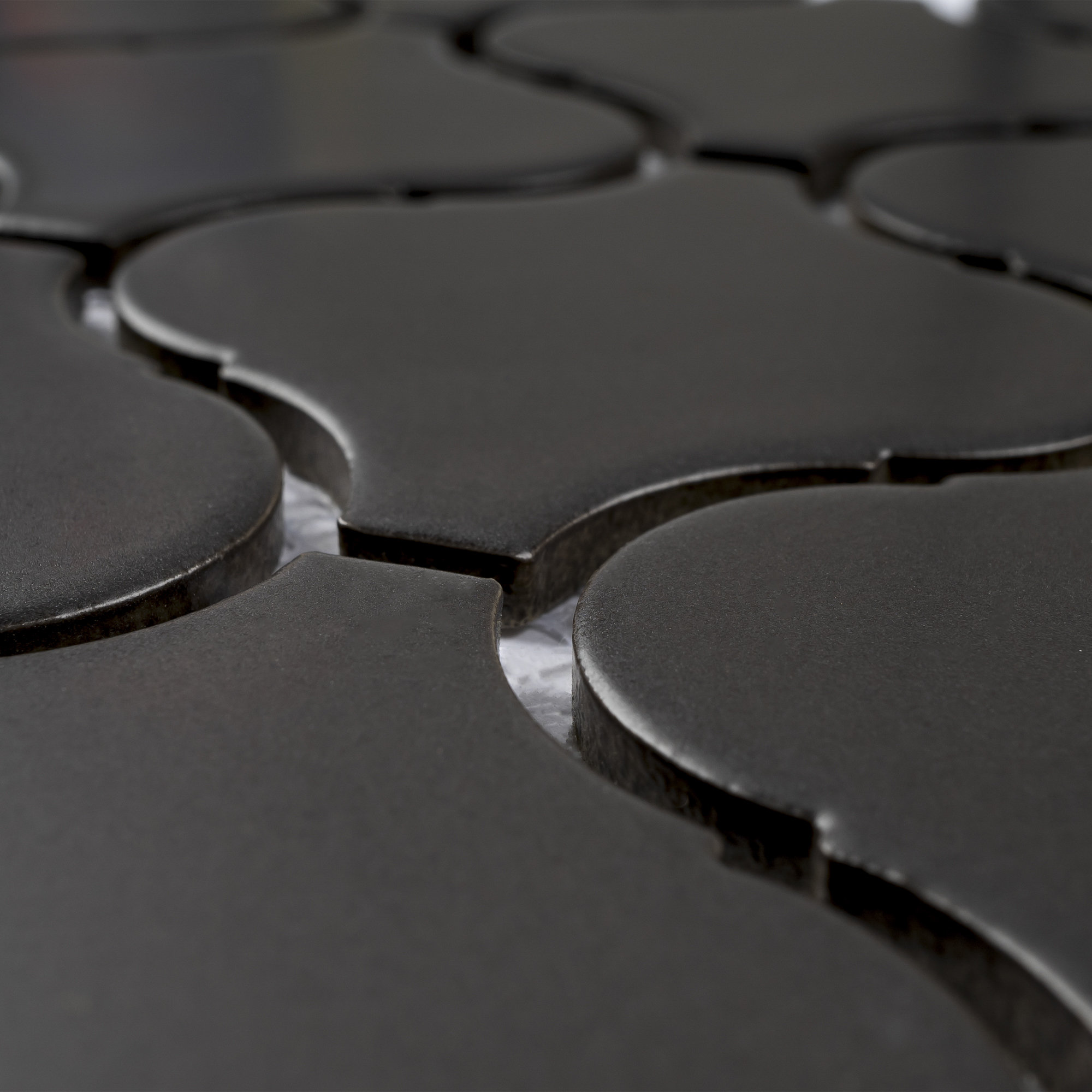 11"x9.5" Kenzie Porcelain Mosaic Tile Sheet, Chocolate - Mediterranean ...