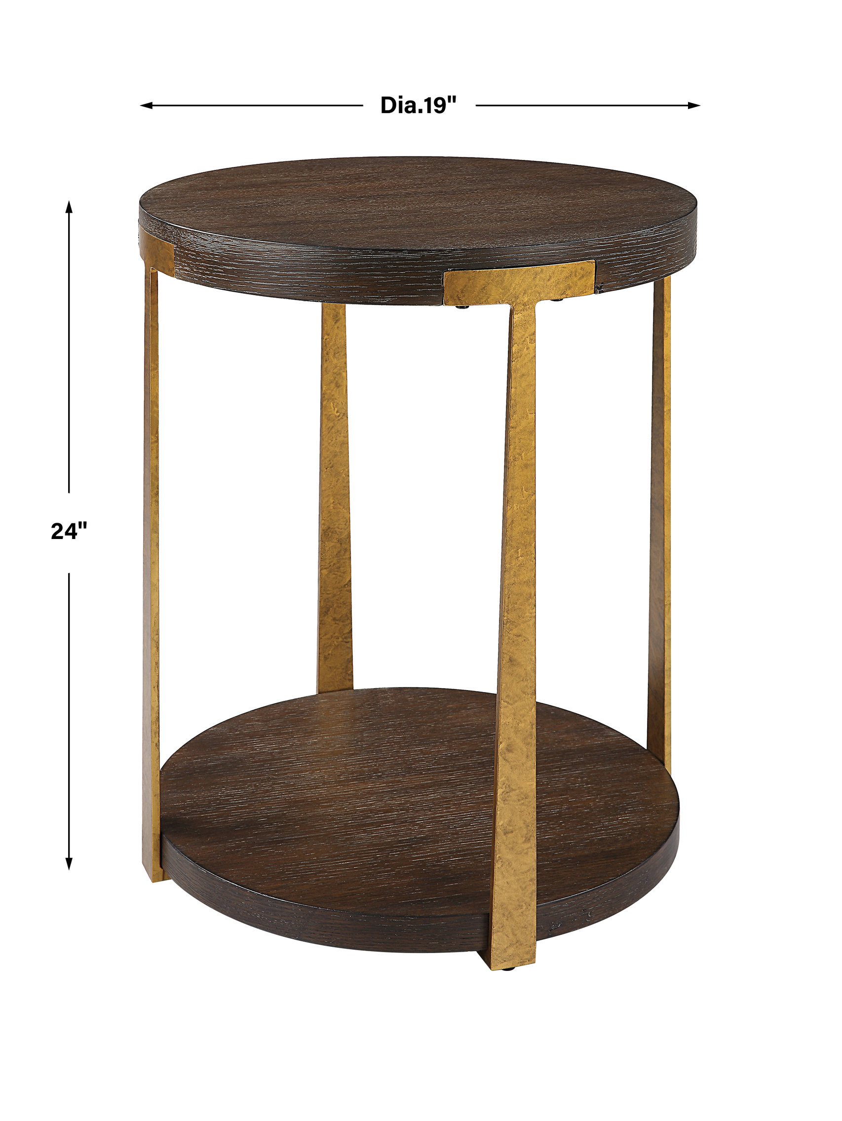 Uttermost Palisade Round Wood Side table - Contemporary - Side Tables And End Tables - by Modern ...