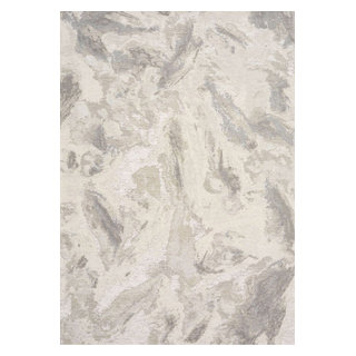 Kylie Collection Grey Cream Granite Rug, 5'1"x7'7" - Contemporary ...
