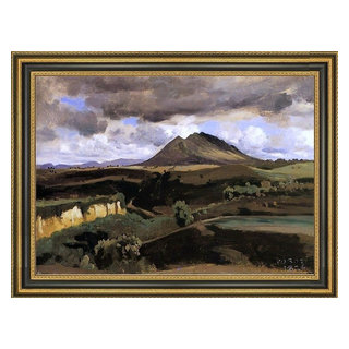 Jean-Baptiste-Camille Corot Mont Soracte Framed Canvas Print, 16"x24 ...