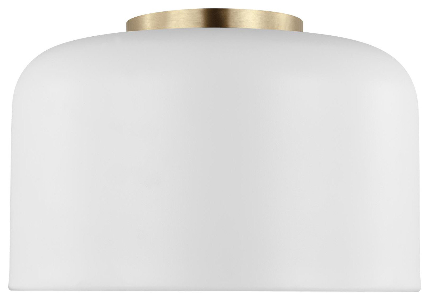 Malone Small Ceiling Flush Mount, Matte White - Transitional - Flush ...