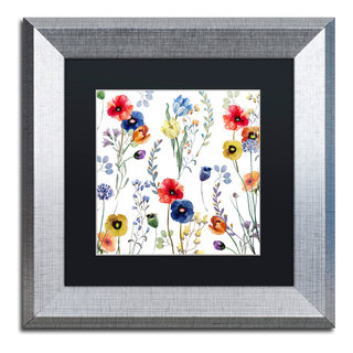 Color Bakery 'Summer Linen' Matted Framed Art, 11"x11" - Contemporary ...