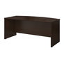 Bush Business Furniture Series C 72" Bow Front Desk Shell Mocha Cherry ...