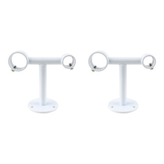 Double Ceiling Bracket for Curtain Rod, 1" and 5/8", Set of 2 ...