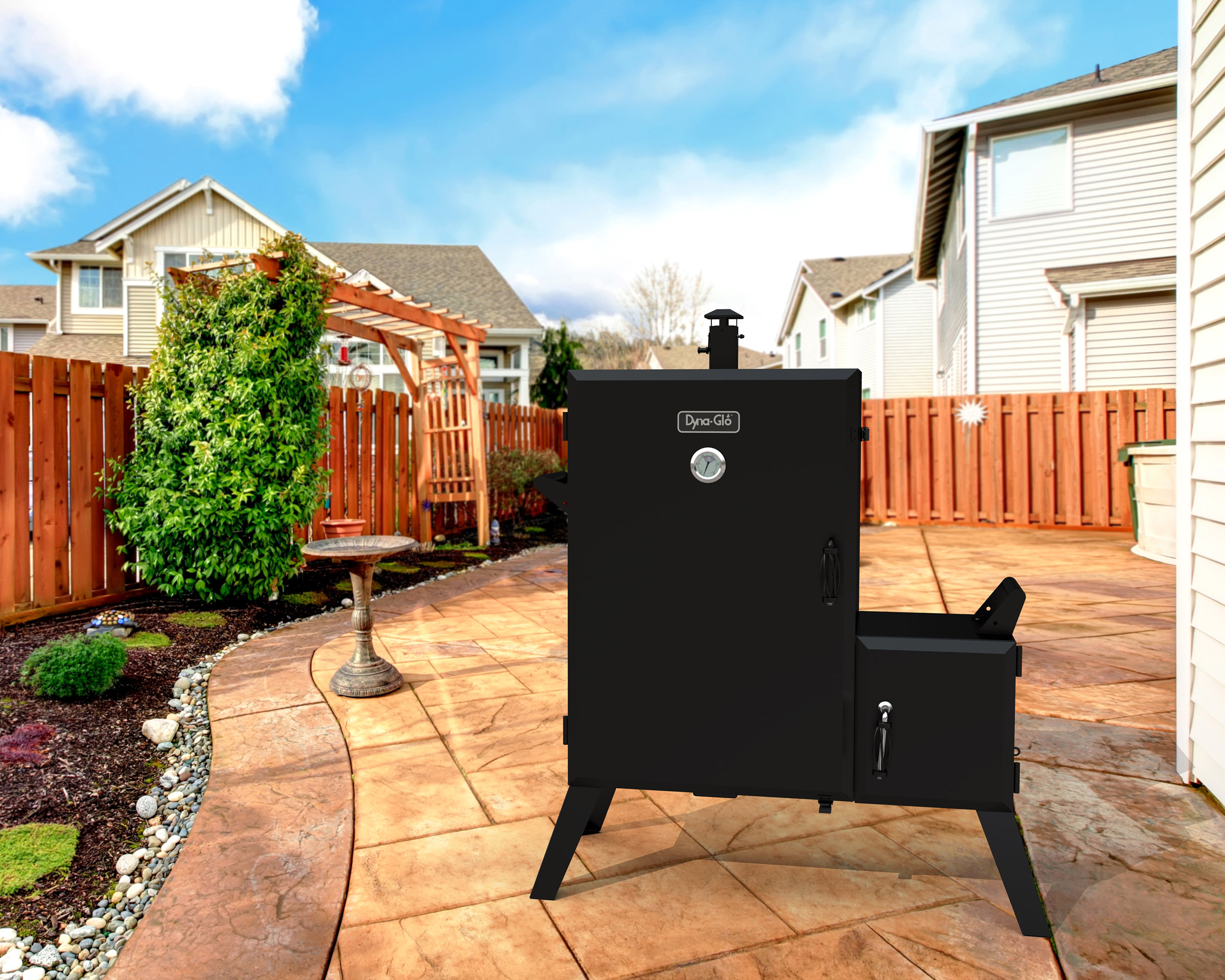 Dyna-Glo Wide Body Vertical Offset Charcoal Smoker - Contemporary - Smokers - by GHP GROUP, INC ...