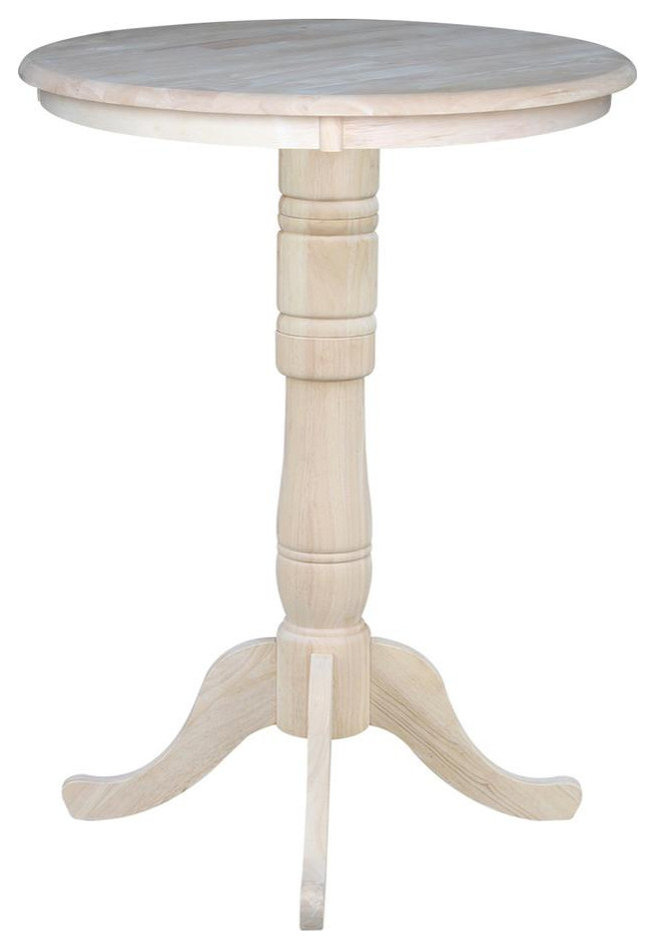 Round Top Pedestal Table - Traditional - Indoor Pub And Bistro Tables ...