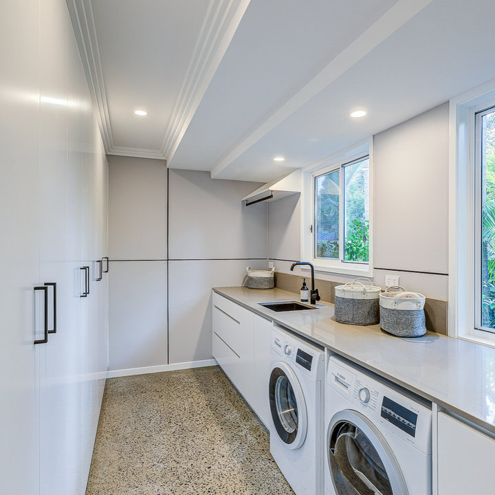 75 Wall Paneling Laundry Room Ideas You'll Love - February, 2025 | Houzz