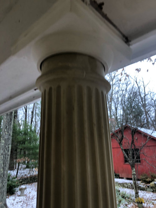exterior column base gaps