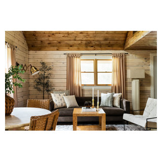 Project Lawless Log Cabin - Rustic - Living Room - Portland Maine - by ...
