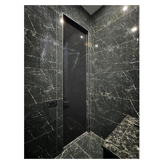 10 ft doors with Aluminum Profile - Modern - Bathroom - Miami - by ...