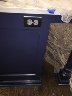 Ugh, outlet on navy blue island...help...outlet in another color ...