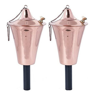 Kona Tiki Style Torch With Pole and Snuffer - Traditional - Outdoor ...