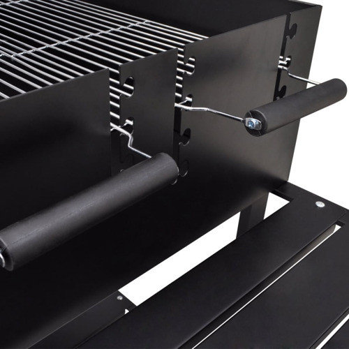 vidaXL BBQ Stand Charcoal Barbecue 2 Wheels Charcoal Barbecue Grill ...
