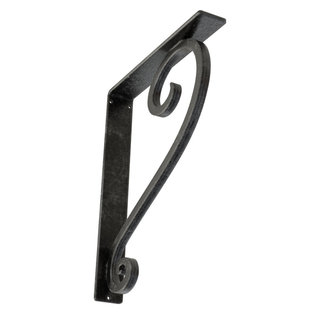 Edwards Wrought Iron Bracket, 2"Wx12"Dx15"H - Mediterranean - Brackets ...