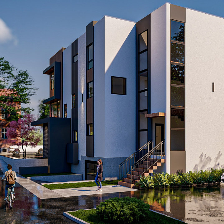 75 Beautiful Three-storey Apartment Exterior Ideas & Designs - October ...