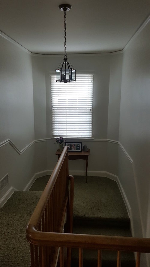 Light fixture for boring stairway!