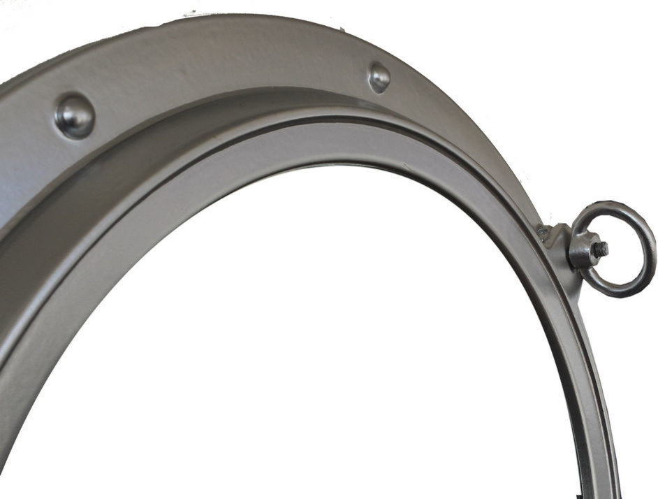 Decorative Ship Porthole Window, Silver, 24" - Beach Style - Decorative ...