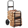 VEVOR Firewood Log Cart Wood Mover Hauler 250lbs Capacity on Rubber ...