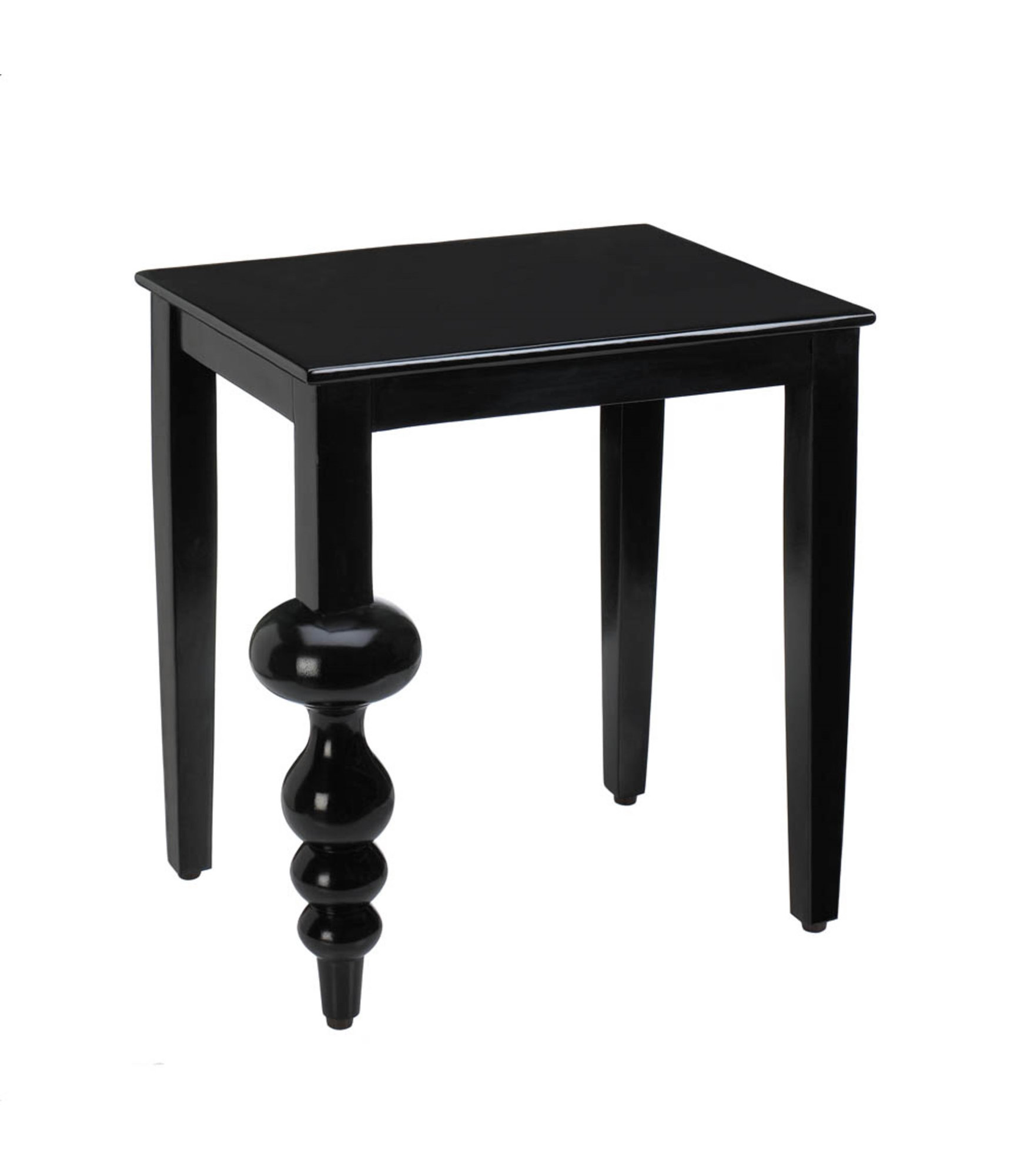 Milan Black Accent Table - Traditional - Side Tables And End Tables ...